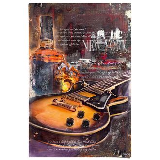 Reinders Poster, Guitar Blues Night, Hobbyraum, Poster, Wanddeko, Room Decor, 150 gr. gl&auml;nzend Bilderdruckpapier, Braun, 91,5 x 61cm