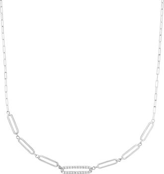 Tom Tailor Tom Tailor Collier für Damen, Sterling Silber 925, mit Zirkonia, 42+3 cm, silber, Geschenkidee, Damenschmuck, 2100557