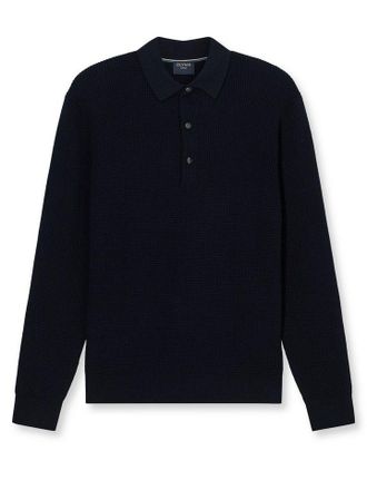 Olymp Polokragenpullover Waffle Structure Pullover strukturiert, unifarben, regular fit, Strick