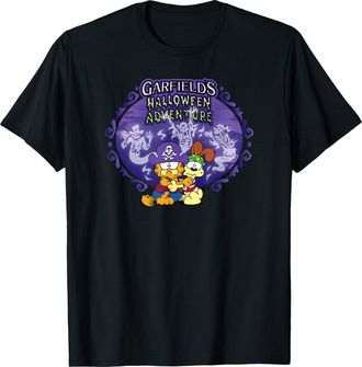 Garfield Halloween Adventure Hugging Cartoon Katze und Hund T-Shirt