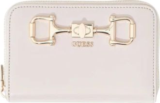 Guess Femme, Accessoires, Blanc, Taille: ONE Size Janie Logo Wallet