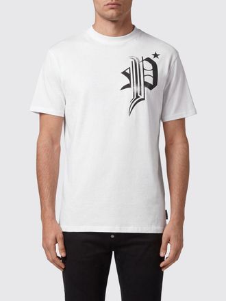 Philipp Plein T-shirt en coton avec imprim&eacute; graphique et logo au dos