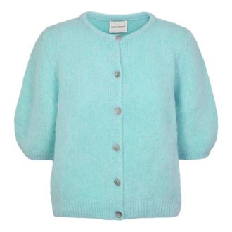 Americandreams Susan Kurzarm-Cardigan - - Knitwear - Damen - Gr&uuml;n - M