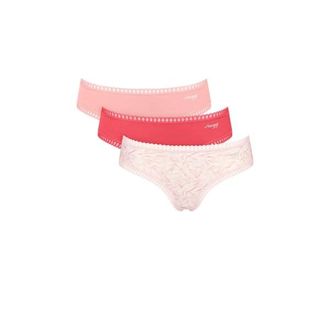 sloggi Lot de 3 culottes en coton m&eacute;lang&eacute;