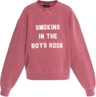 Dsquared2 Femme, Sweatshirts et sweats &agrave; capuche, Rose, Taille: 40 FR Patch SweaT-shirt