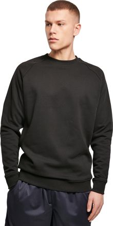 Build Your Brand Raglan Sweat Crewneck, Black, 4XL
