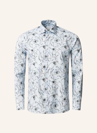 Eton Gebl&uuml;mtes Signature-Twill-Hemd Slim Fit blau
