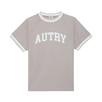 Autry Rundhalsausschnitt T-shirt - - Tops - Damen - Grau - M