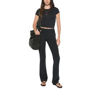 Sporty & Rich T-Shirt - - Tops - Damen - Schwarzk - M