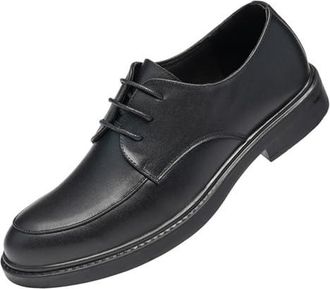 Generic Chaussures habill&eacute;es classiques en cuir Oxford &agrave; lacets pour homme Noir, Noir, 38 2/3 EU