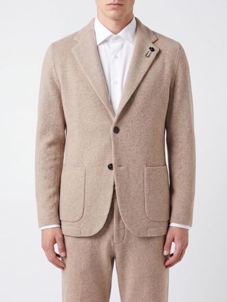 Lardini Blazer droit en pur cachemire avec poches plaqu&eacute;es et revers classique