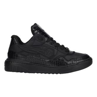 Philipp Plein Homme, Chaussures, Noir, Taille: 44 EU Moon Walker Low-Top Baskets