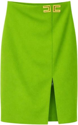 Elisabetta Franchi Femme, Jupes, Vert, Taille: 40 FR Pencil Skirt