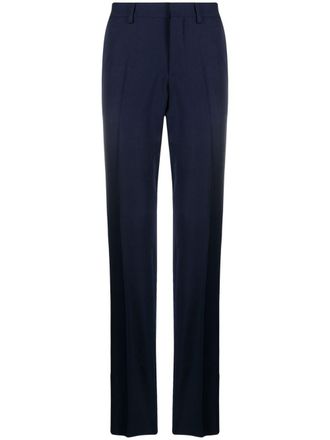 Moschino pantalon de costume en laine - Bleu