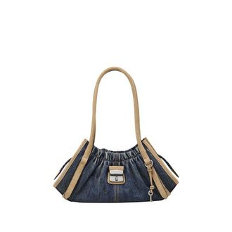 Marc Jacobs Sac The Denim Suede Cristina Satchel en coton