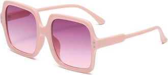 Generic Lunettes De Soleil Carr&eacute;es &Agrave; Grande Monture For Hommes Et Femmes, Protection UV400, Id&eacute;ales For Les D&eacute;placements En Ext&eacute;rieur.(Pink)