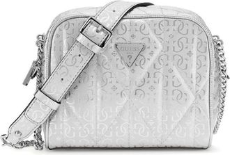 Guess Aldina Camera Crossbody Bag Silver