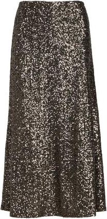 Saison 1865 Jupe midi Bano &agrave; sequins