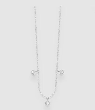 Vanrycke Collier Stardust 3 Diamants Or Blanc