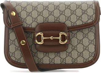Gucci 1955 Horsebit Schultertasche - Nude