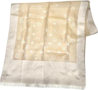 Louis Vuitton Pre-owned Vintage Silk Scarf - Femme - Pre-owned - Beige - Taille: ONE Size