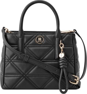 Nine West Harland Mini Satchel Crossbody, Schwarz, Small