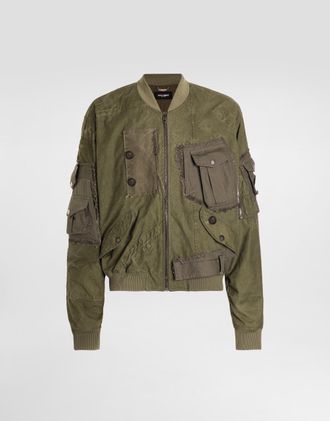 Dolce & Gabbana Oversized Padded Bomber Jacket - Mann M&auml;ntel Und Jacken Green 50