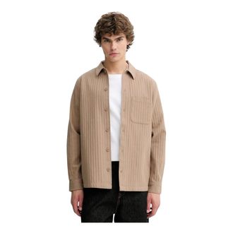 Sams&oslash;e & Sams&oslash;e Sadamon Shirt - Homme - Chemises - Brun - Taille: S