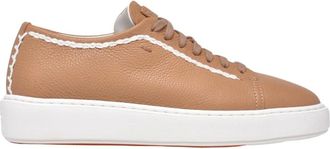 Santoni Femme, Chaussures, Brun, Taille: 38 1/2 EU Baskets Martellata