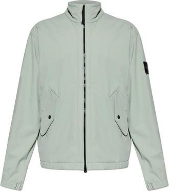 Stone Island Homme, Vestes, Bleu, Taille: XL Veste &agrave; Col Montant