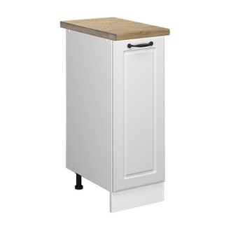 Vicco Meuble de cuisine R-Line, Blanc campagne, 30 cm, pt Chêne