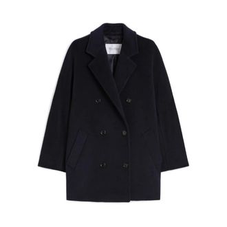 Max Mara unisex, Manteaux, Bleu, Taille: 32 FR Double-Breasted Manteaux