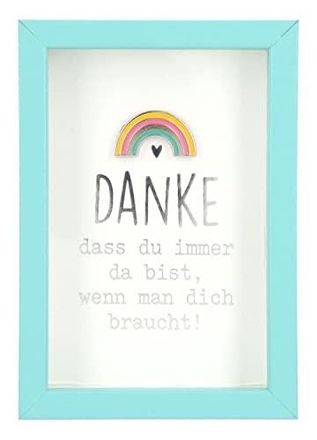 Depesche 11625-008 - Bilderrahmen mit Kompliment, kleiner Deko-Rahmen mit hübschem Spruch, ca. 8,4 x 5,8 x 1,9 cm, ideal als Geschenk oder kleine Aufmerksamkei