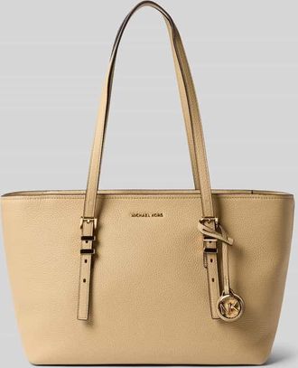 Michael Kors Tote Bag aus echtem Leder mit Logo-Applikation Modell Quinn