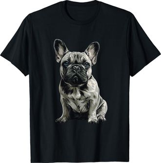 Whyitsme Design Blaue franz&ouml;sische Bulldogge Illustration T-Shirt