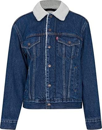Levi's Ex-Boyfriend Sherpa Trucker Veste Femme, Rough and Tumble, S