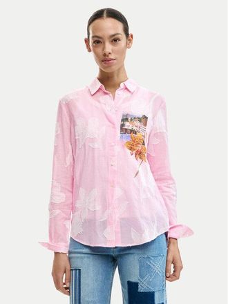 Desigual Hemd Cam Pinkjack 26SWCW12 Rosa Regular Fit