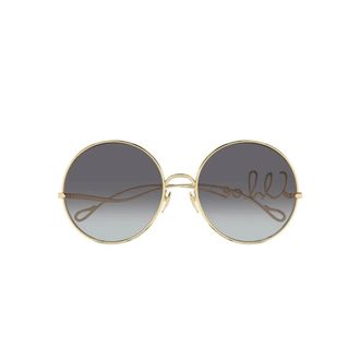 Chlo&eacute; Lunettes de soleil rondes - unisex - Accessoires - Jaune - Taille: 60 MM