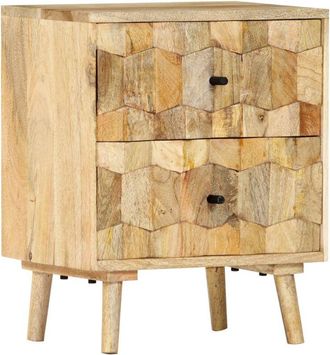 vidaXL Nachttisch 40x30x50 cm Massivholz Mango - Vidaxl