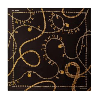 Michael Kors Foulard en soie - Femme - Accessoires - Brun - Taille: ONE Size
