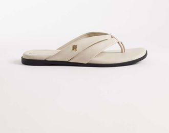 Tommy Hilfiger Tongs &agrave; semelle &eacute;paisse - Cr&egrave;me-Neutre