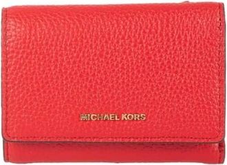 Michael Kors Femme, Accessoires, Rouge, Taille: ONE Size Bryant Medium Pebbled Leather Wallet