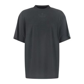 Gucci Stretch Jersey Oversize T-Shirt - - Tops - Herren - Schwarzk - S