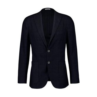 Boglioli Navy Baumwollblazer Klassische Passform - - Jackets - Herren - Blau - M