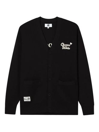 Chocoolate cardigan à ours brodé - Noir