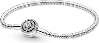 Pandora Femme, Accessoires, Gris, Taille: ONE Size Moments Cadena de Serpiente Halo