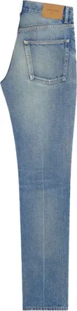 Saint Laurent Straight-Leg Denim Jeans - Blue