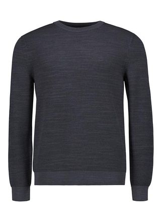 Marc O'Polo Herren Pullover grau Baumwolle unifarben