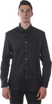 Daniele Alessandrini Homme, Chemises, Noir, Taille: 4XL Camicia Basica