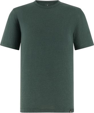 Boggi Milano Homme, Tops, Vert, Taille: 3XL T-Shirt en Jersey de Lin Stretch